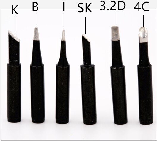 6 kinds pure copper Iron tip 900M-T soldering tip ... – Grandado