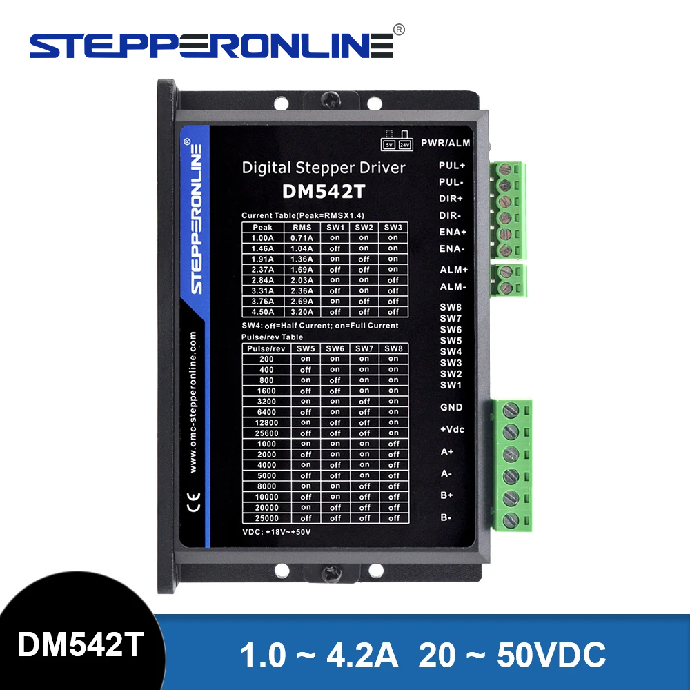 Stepperonline dm542t stepmotor driver 1.0-4.2a 20... – Grandado