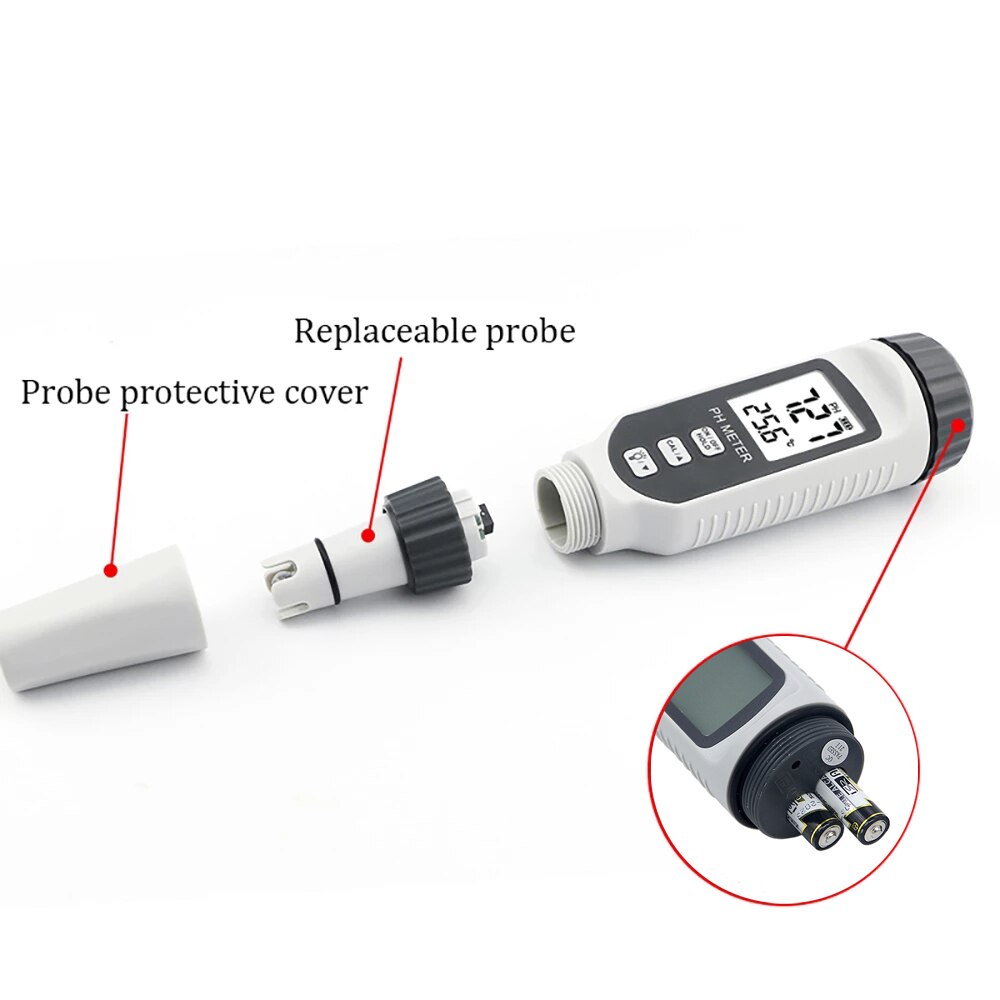 pH Meter Pen Type Water Tester Acidometer PH Acidi... – Grandado