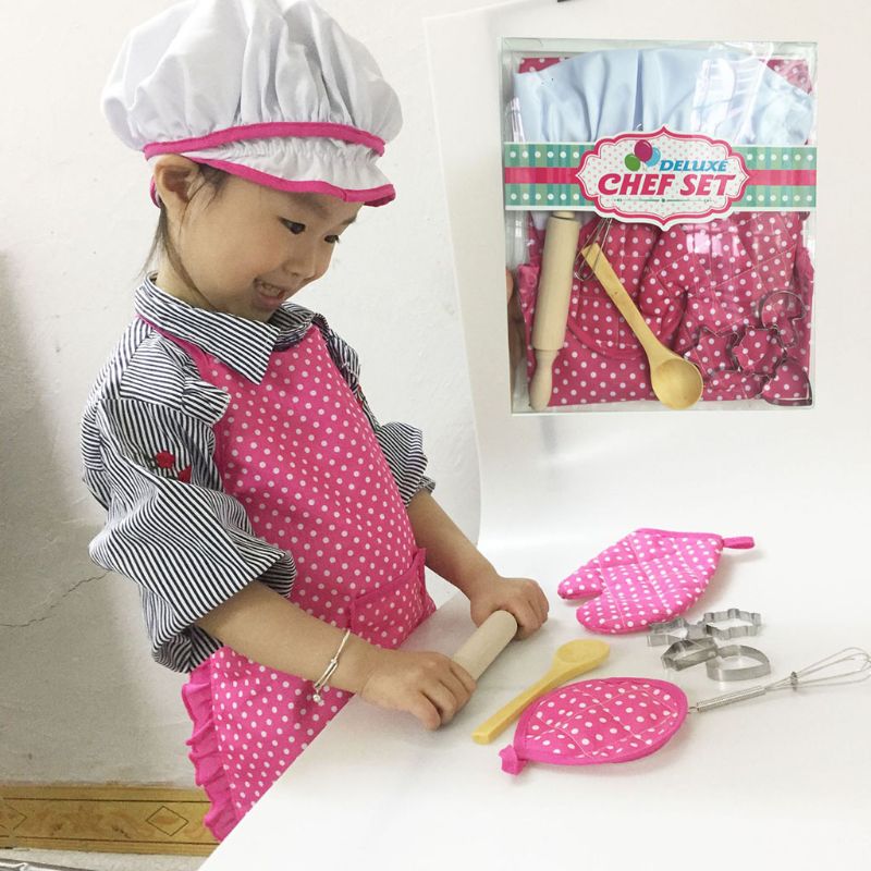 11 Pcs/Set Kids Dress Up Chef Play Set Children Pr... – Grandado