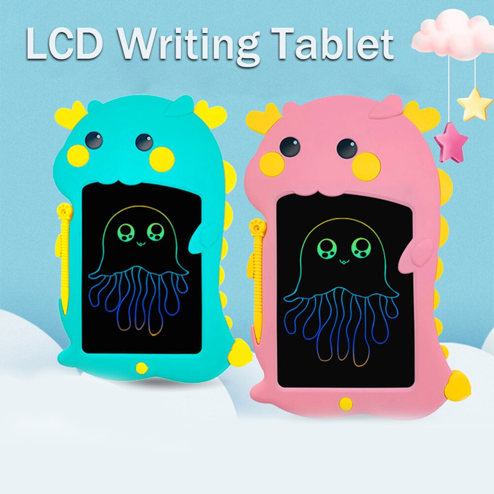 Dinosaur LCD Writing Tablet With ruler pen Digital... – Grandado