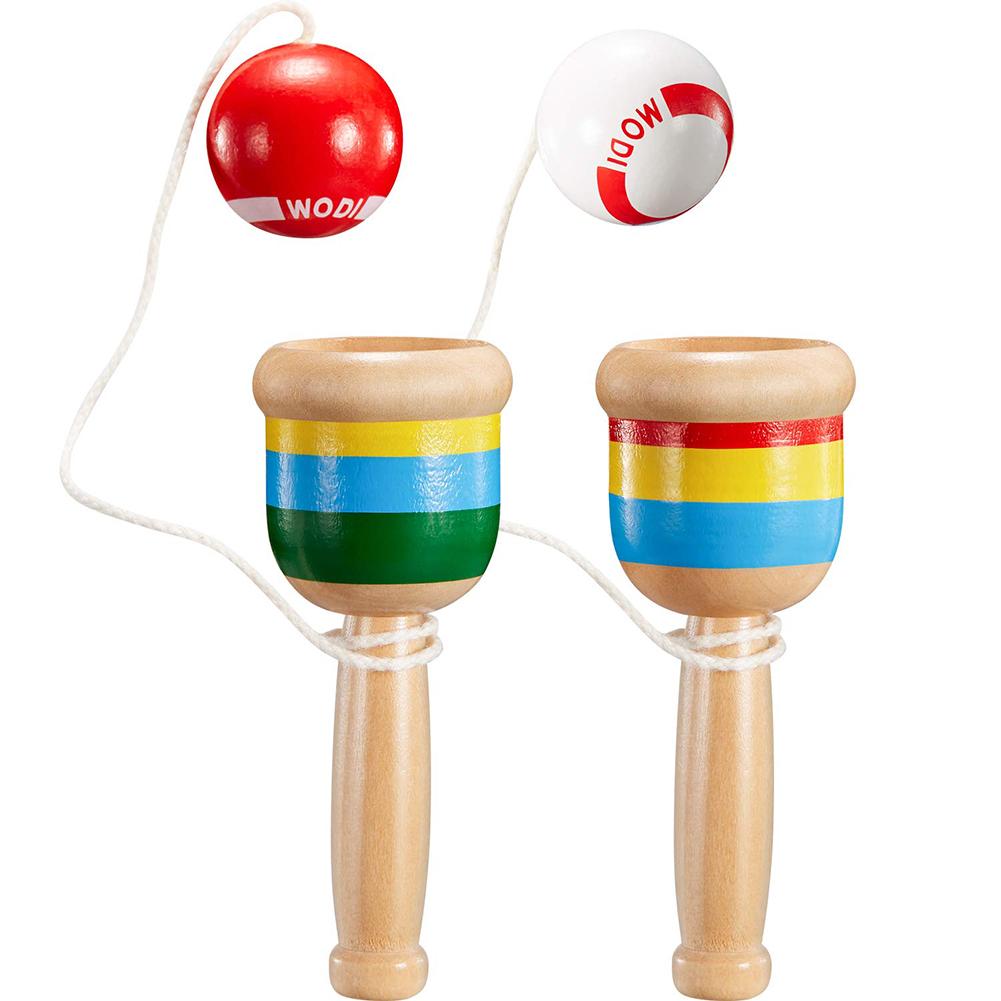 Klassieke Houten Kendama Cup Bal Gooien Vangen Gam... – Vicedeal