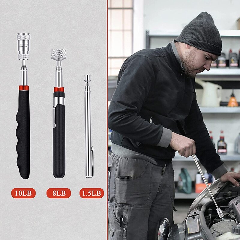 6 Pieces Telescoping Inspection Mirror Mechanic Ma... – Vicedeal