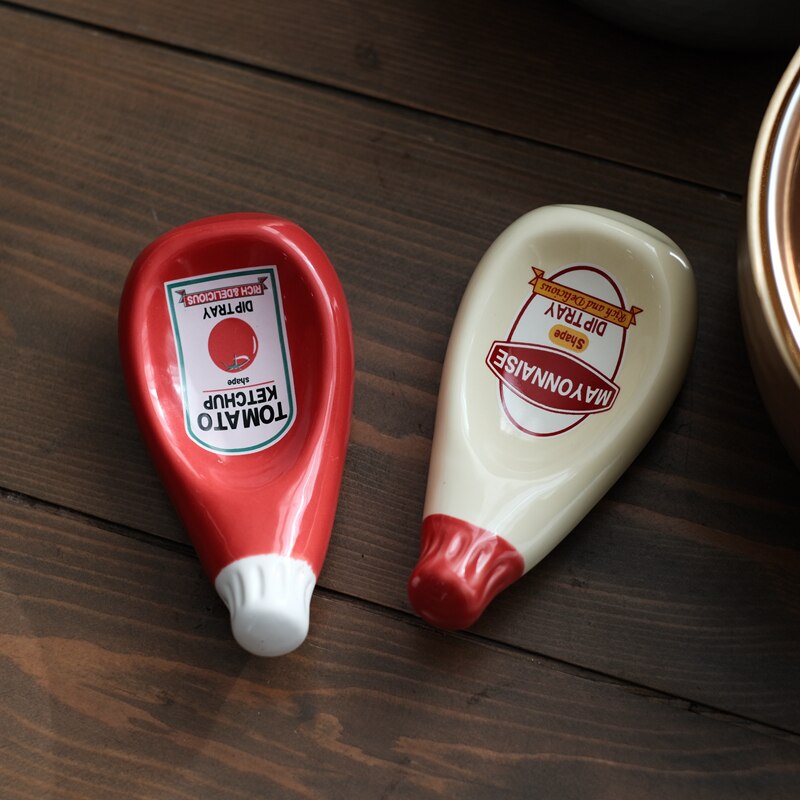 Japanese Squeeze Ketchup Ceramic Saucer Saucer Sau... – Vicedeal