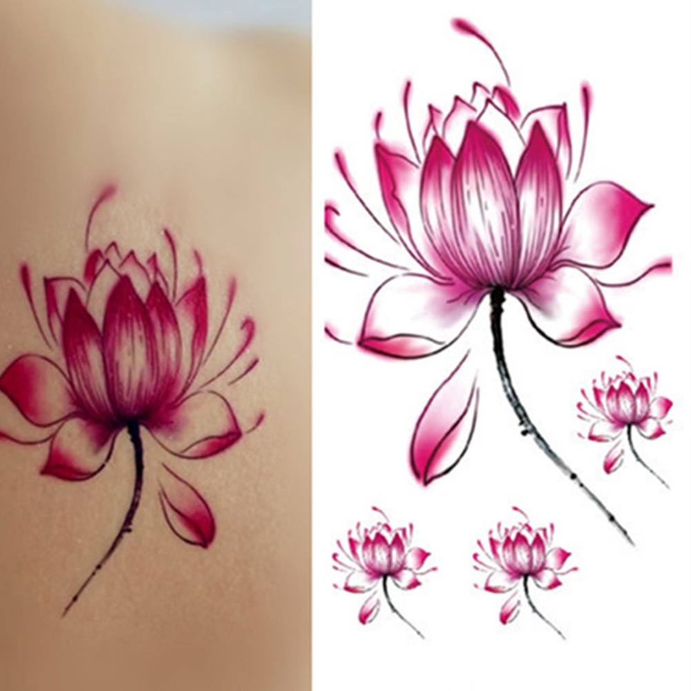 1pc Flower Waterproof Temporary Body Art Stickers ... – Grandado