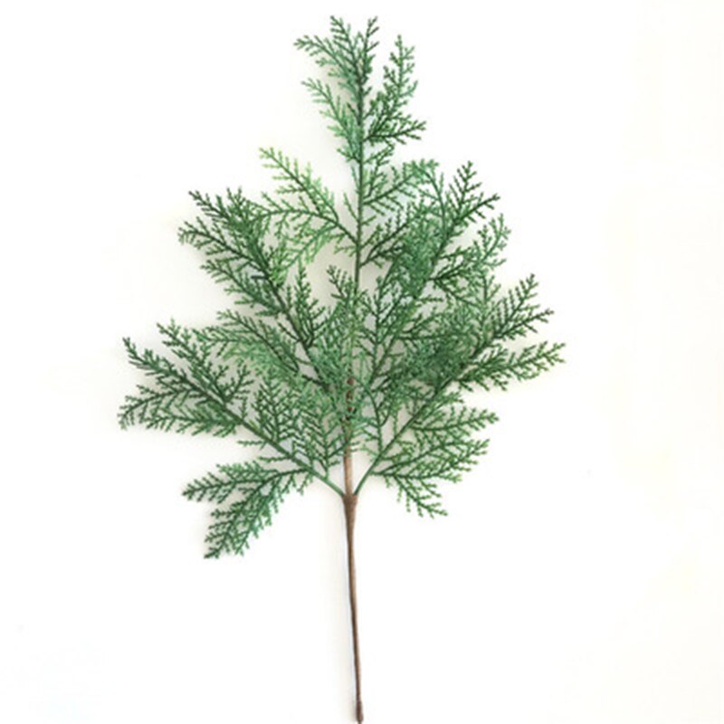Simulation Pine Tree Cypress Leaves Short Branch A... – Vicedeal