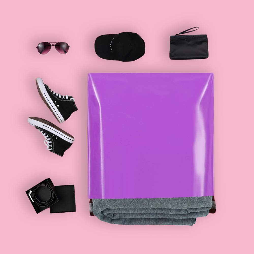 50Ppcs/lot Purple Plastic Envelope Self-seal Adhes... – Grandado