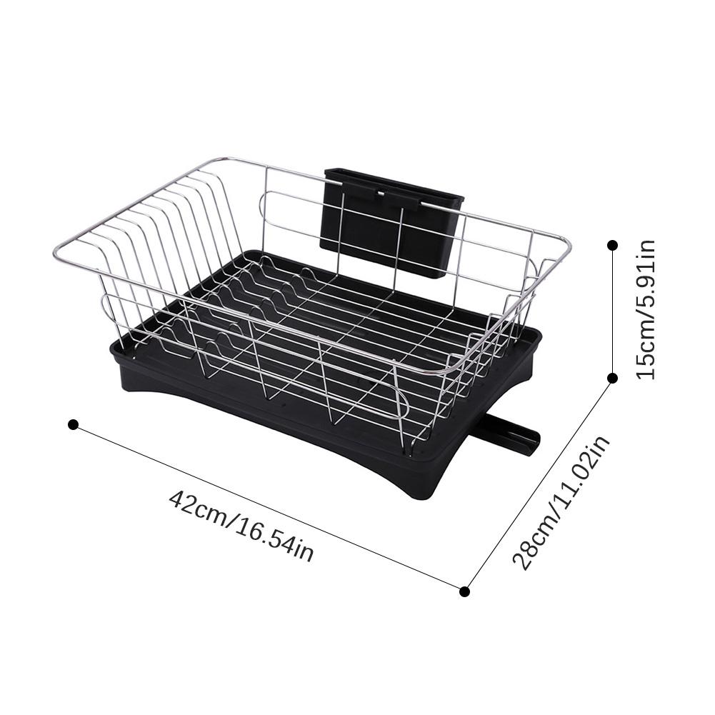Stainless Steel Single Layer Dish Rack Kitchen Org... – Grandado