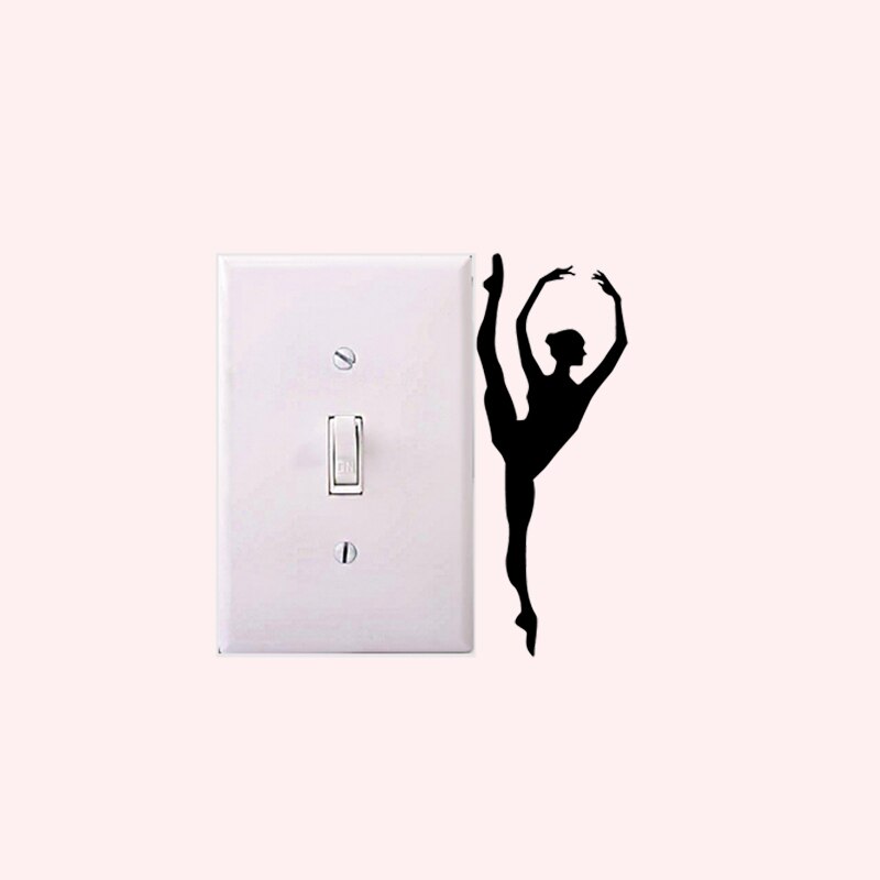 Wall Sticker For Dance Room Bedroom Black Ballet D Grandado