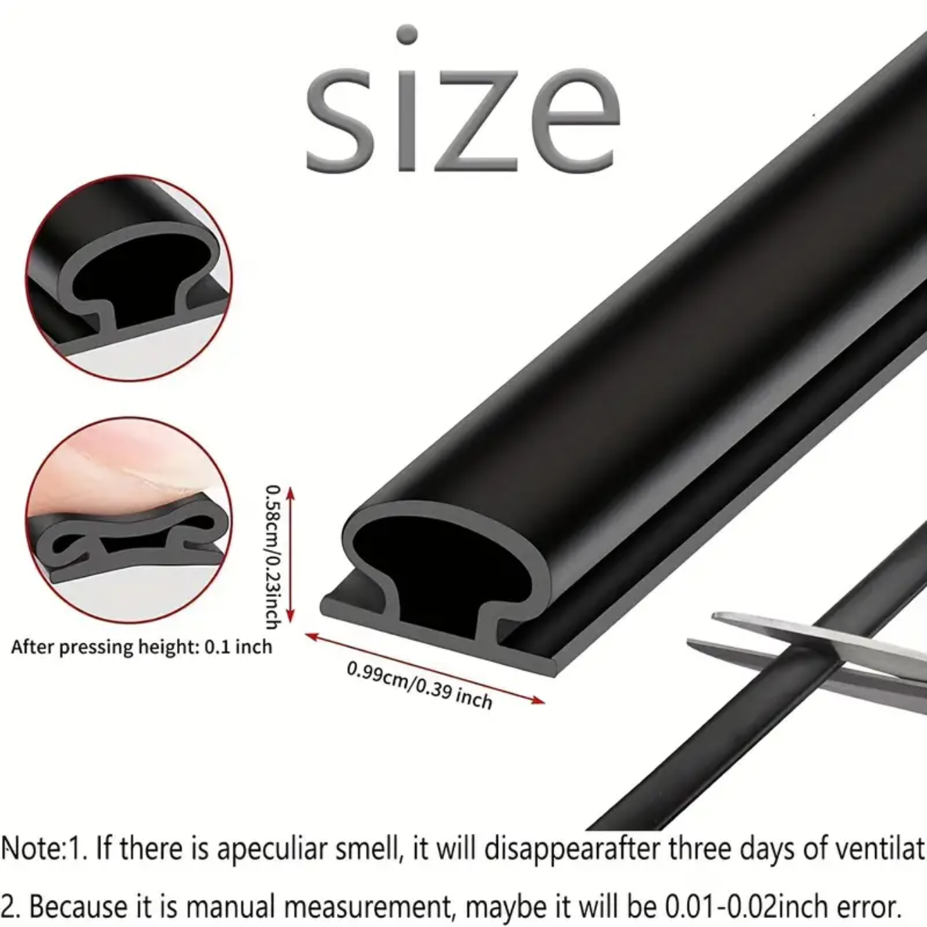 1 roll length of 6M Rubber Weather Stripping Seal ... – Vicedeal