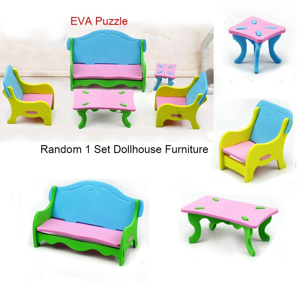 1Set Simulation Miniature Wooden Furniture Toys Do... – Grandado