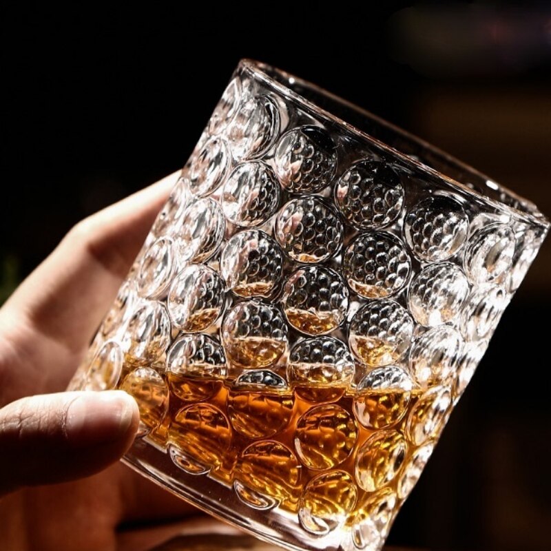 200-300ml vintage em relevo dot vinho vidro uísque... – Vicedeal