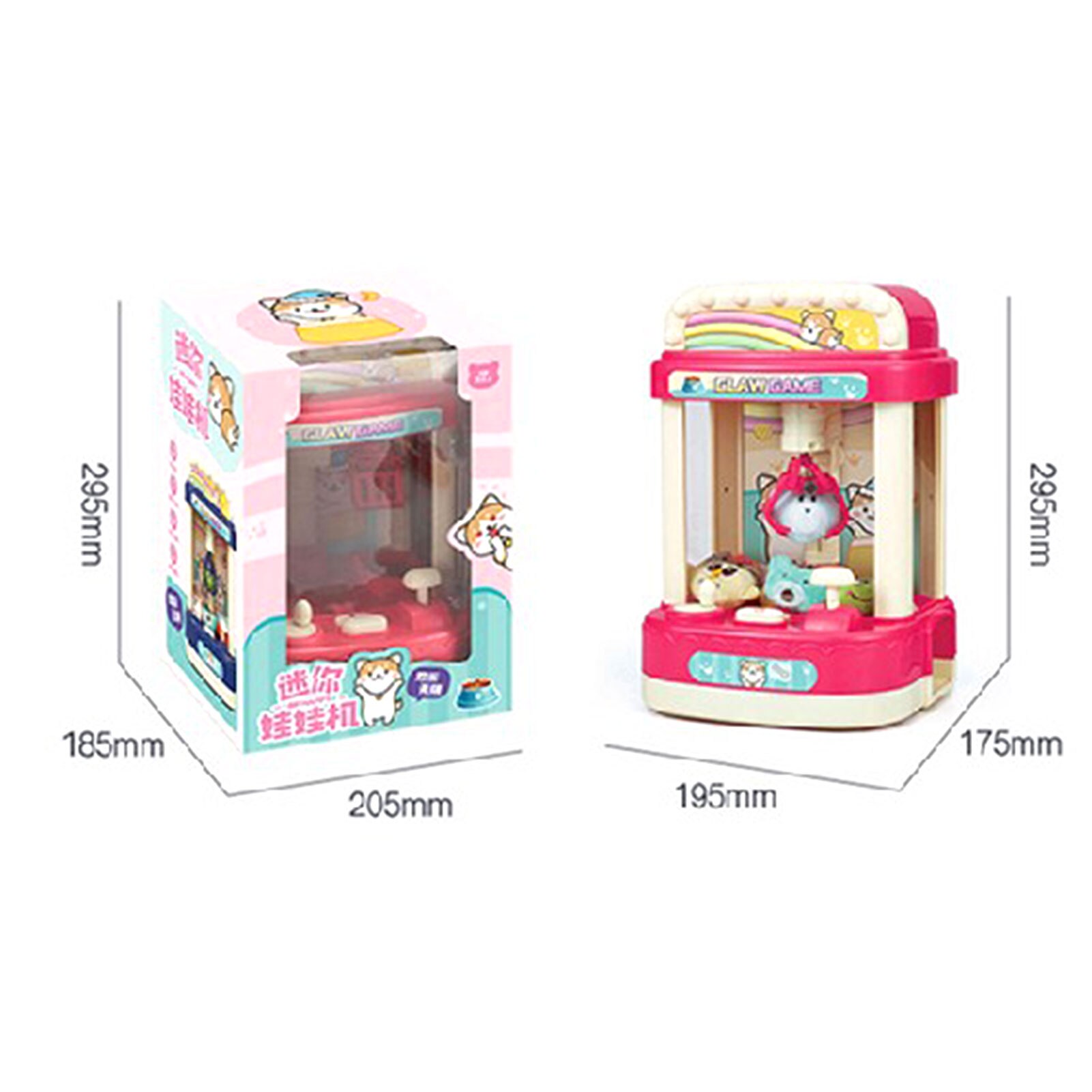Girls Mini Claw Machine USB Battery Powered Toy Wi... – Grandado