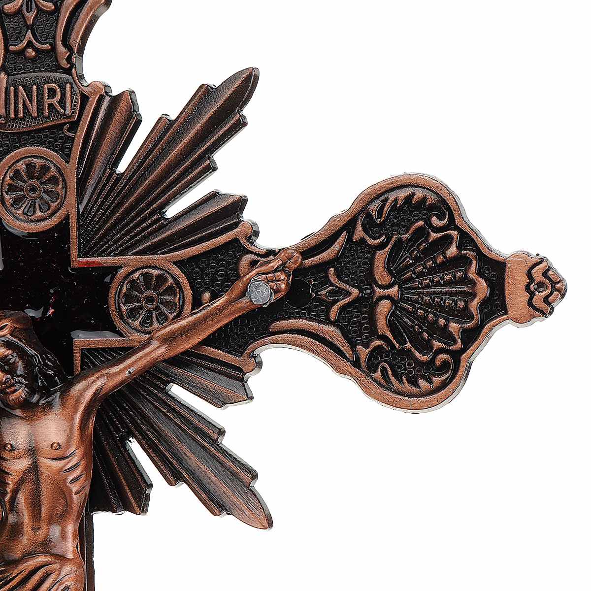 24x14cm Church Relics Wall Crucifix Jesus Christ O... – Vicedeal