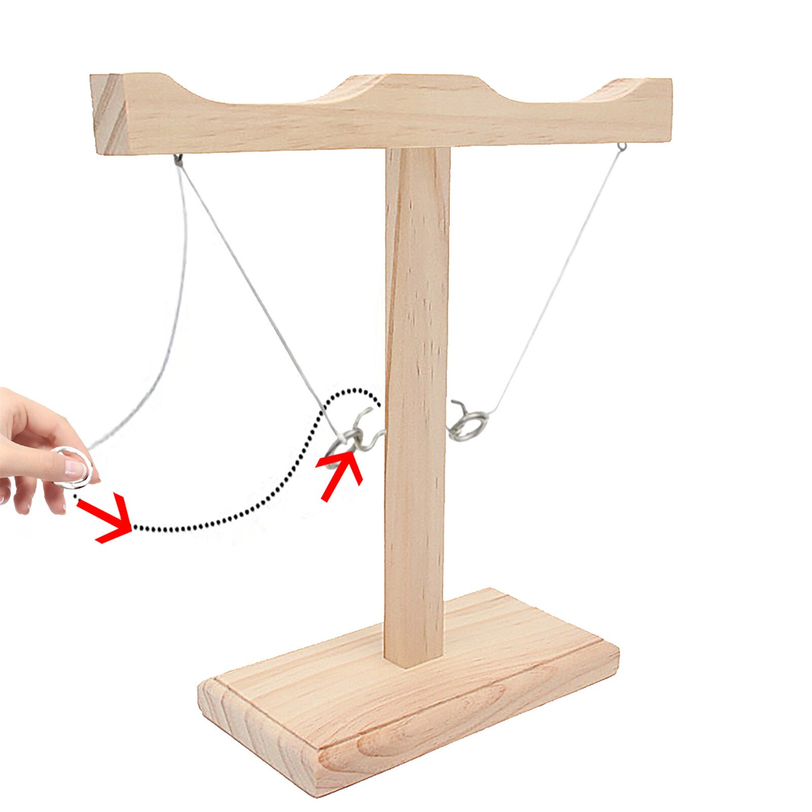 Wooden Hook And Loop Throwing Game Hook And Shooti... – Grandado