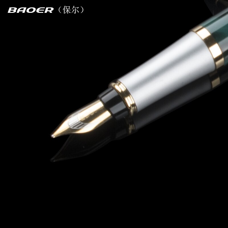 BAOER 801 pluma estilográfica fina leopardo verde ... – Grandado