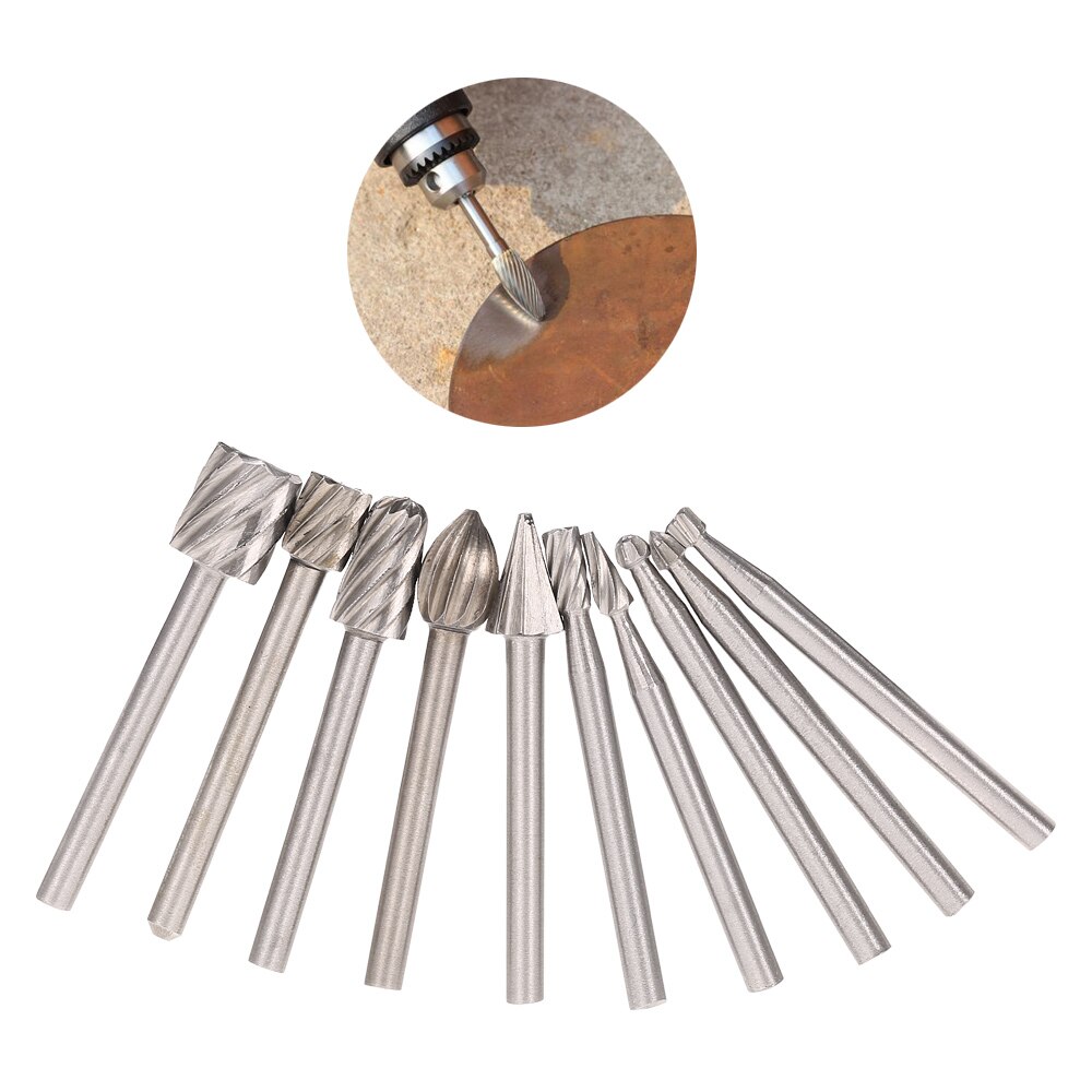 Electric Grinding Accessories 10pcs 3mm Shank HSS ... – Vicedeal