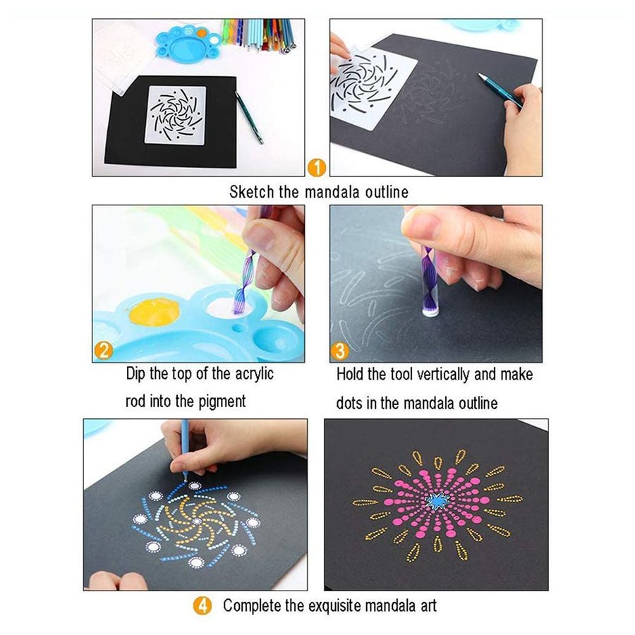 35PCS Mandala Dotting Tools for Rock Painting Kit ... – Grandado