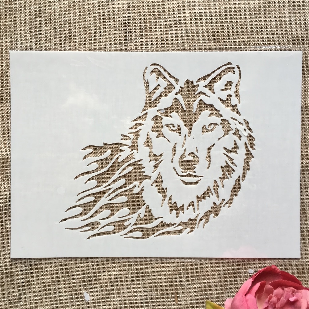 29Cm A4 Wolf Diy Gelaagdheid Stencils Muur Schilde... – Vicedeal