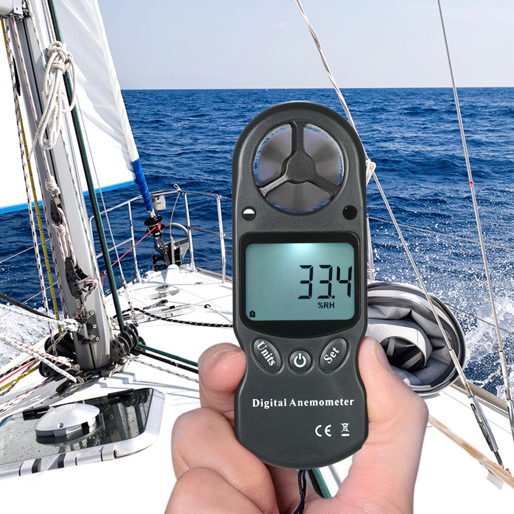 8 in1 Digital Anemometer Anemometro Thermometer Wi... – Vicedeal