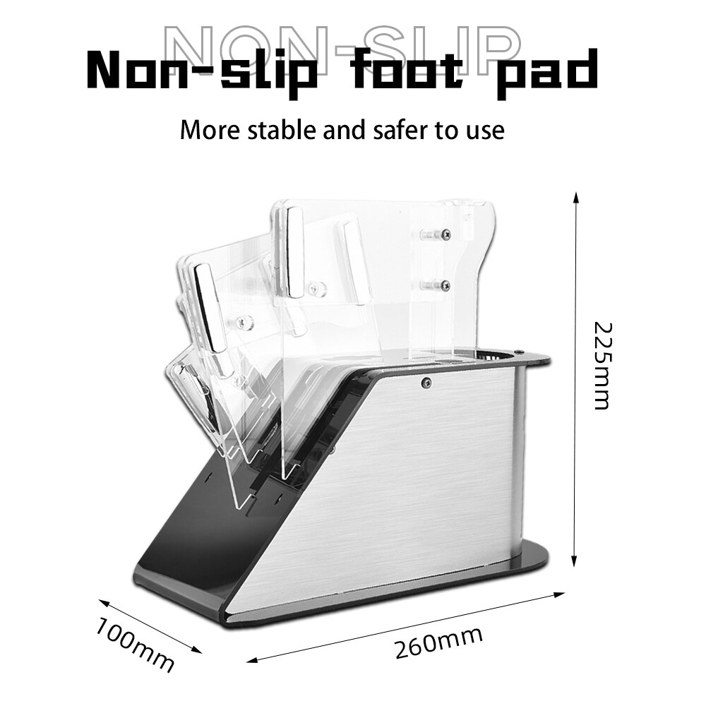 Xyj 1Pcs Rvs Keukenmessen Houder Stand Messen Orga... – Grandado
