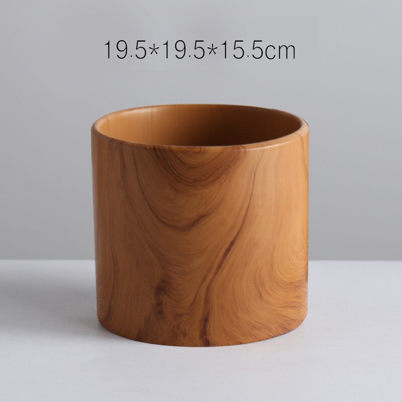 Modern Wood Grain Flower Pot Ceramic Pots For Plan... – Grandado