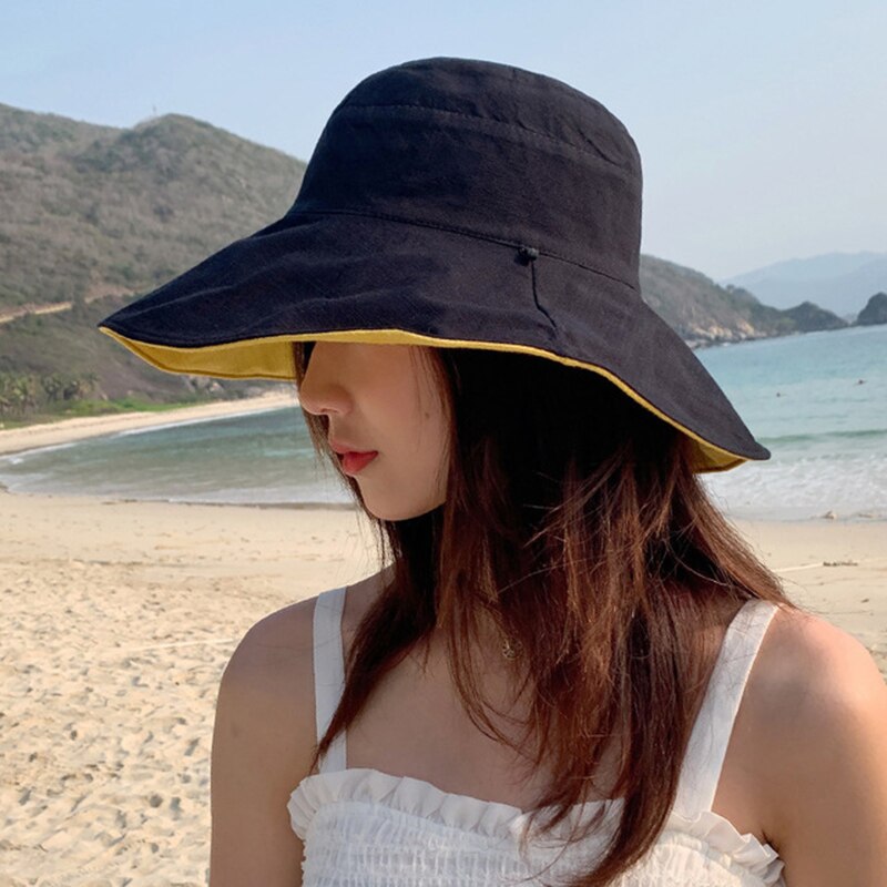 Gorra de Sol de algodón con cubo de ala ancha para... – Grandado