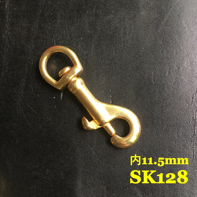 (SK128) 2pc Solid Brass Spring Snap Hook Swivel Cl... – Grandado