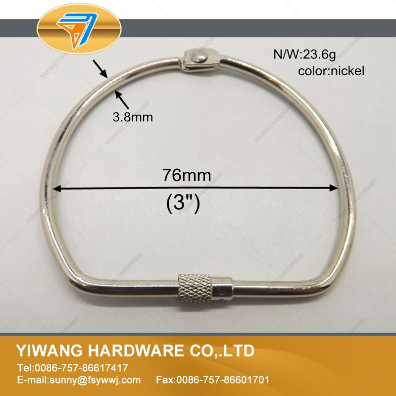 key ring nickel plating screw lock binding ring sh... – Grandado
