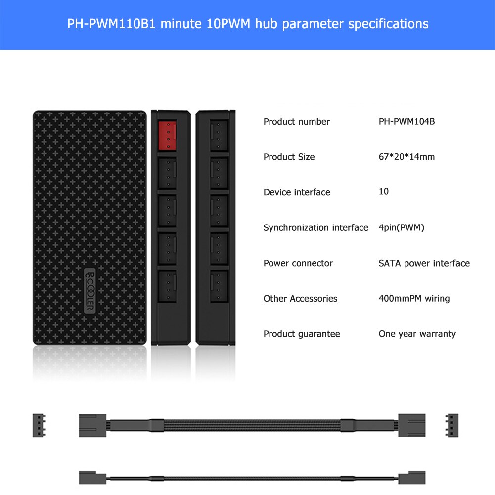 1 Tot 4/10 4Pin Pwm Splitter Cooler Fan Adapter Ma... – Vicedeal