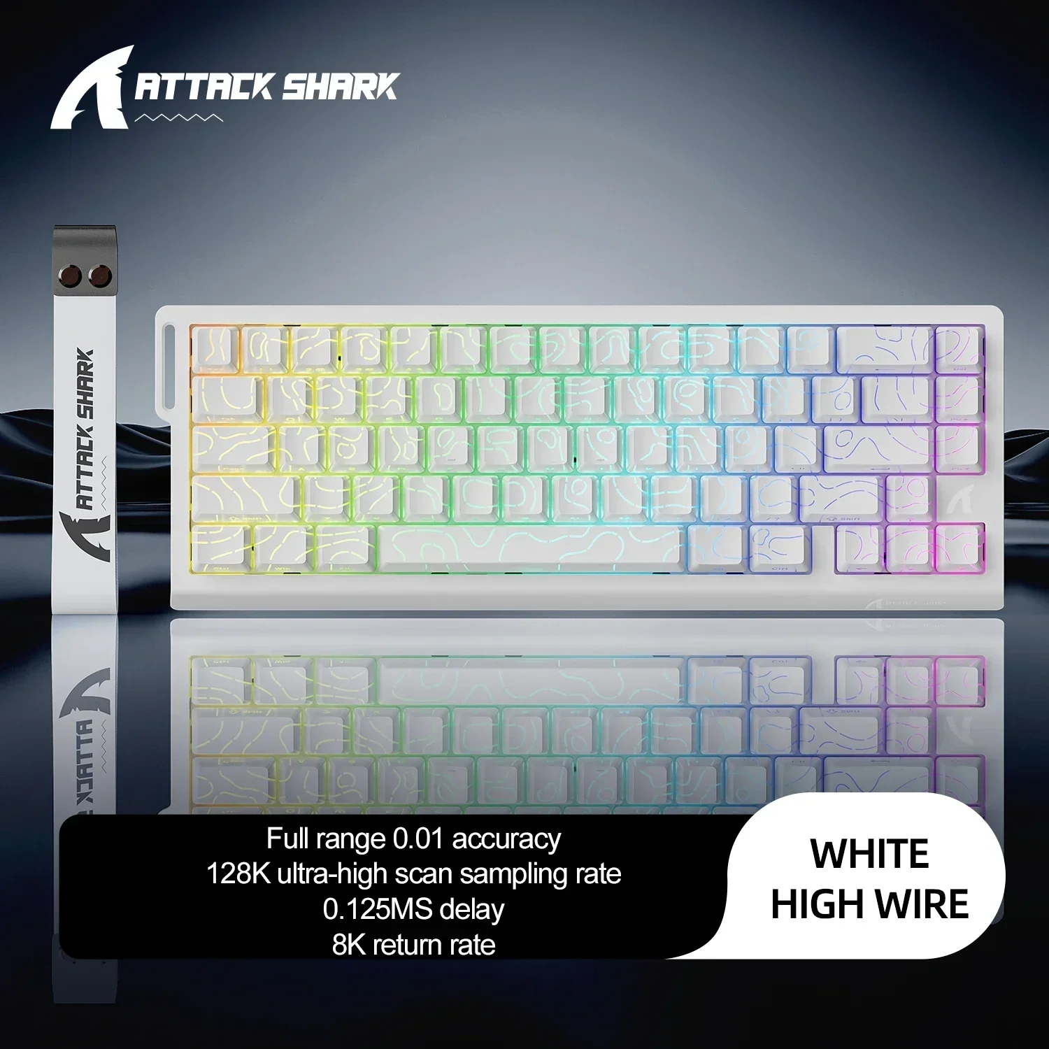 Attack shark X68HE Mechanical Keyboard ,8K Magneti... – Grandado