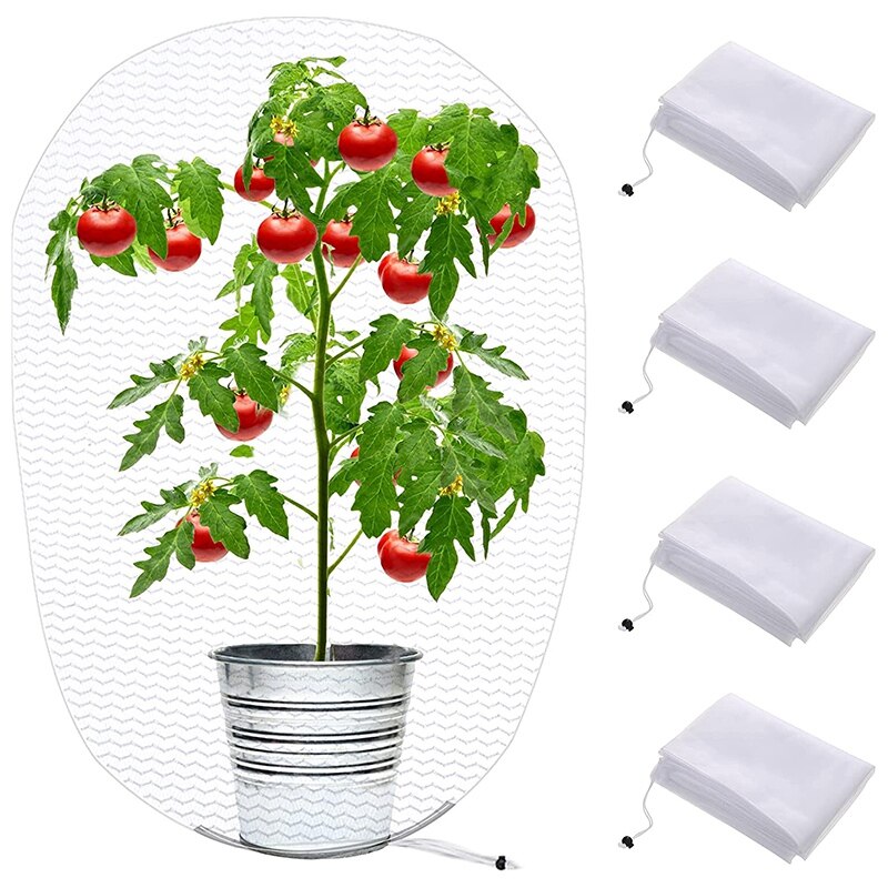 4 Pieces Bird Barrier Netting Mesh with Drawstring... – Grandado