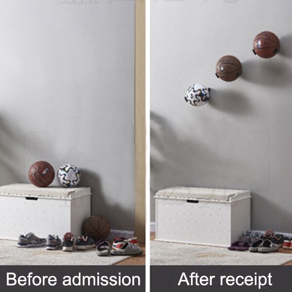 Basketball Football Racks Wall Mounted Storage She... – Grandado