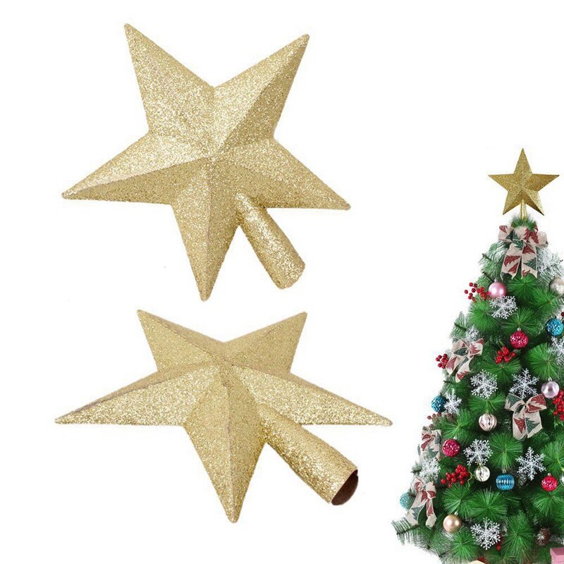 20cm Glitter Stars Christmas Tree Top Xmas Ornamen... – Vicedeal