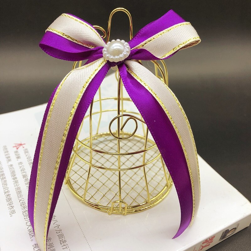 Handvatten Bonbondoos Blik Doos Bel Met Lint Birdc... – Grandado