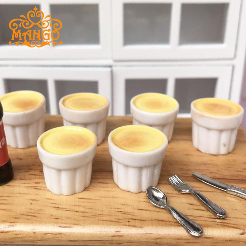 5PCS/lot 1:12 Miniature Dollhouse Custard Pudding ... – Vicedeal