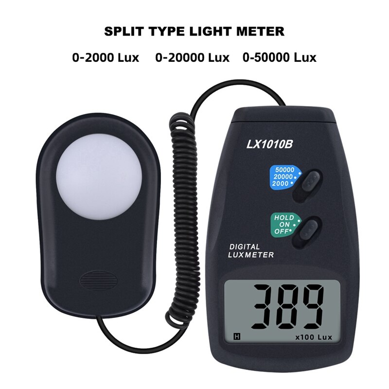 GTBL Digital Light Meter 3 Range LX-1010B Digital ... – Grandado