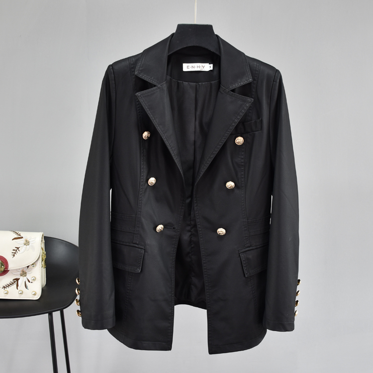 Coat Female Faux PU Leather Jacket Autumn Winter C... – Grandado