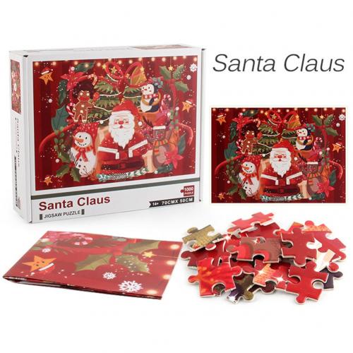 1000Pcs Santa Pattern Jigsaw Puzzle Christmas Self... – Grandado