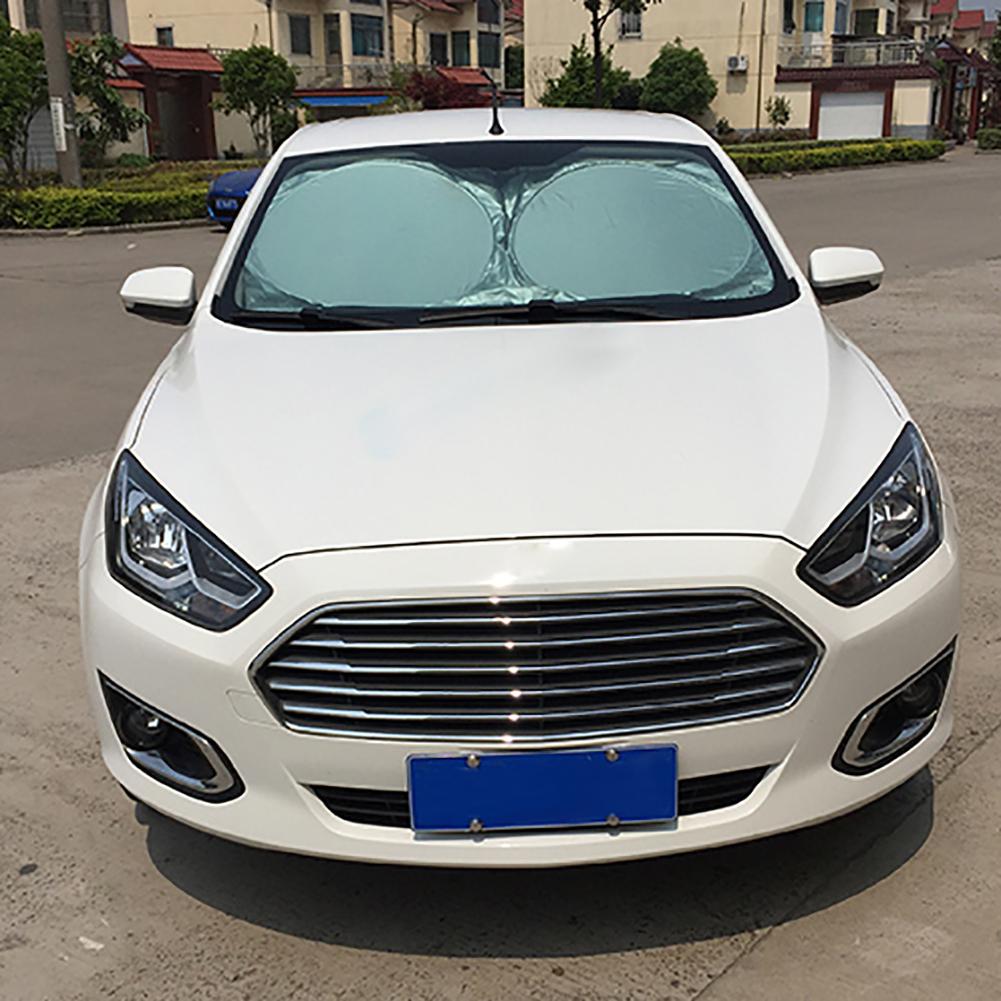 Car Windshield Sun Shade Visor Shield Dual Circle ... – Vicedeal