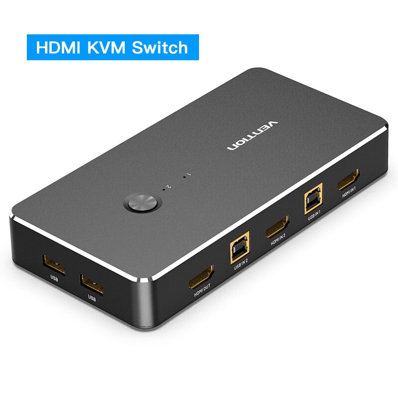 Vention hdmi kvm switcher usb 2.0 porter 4k usb vg... – Vicedeal