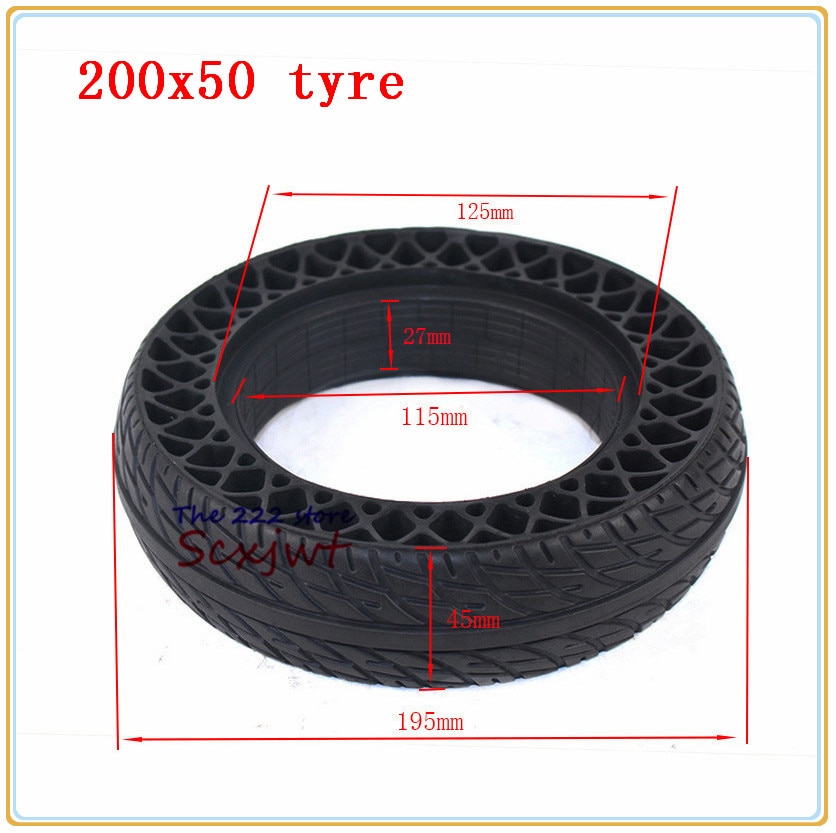 8 Inch 200X50 Porous Honeycomb tyre Tires for Elec... – Grandado