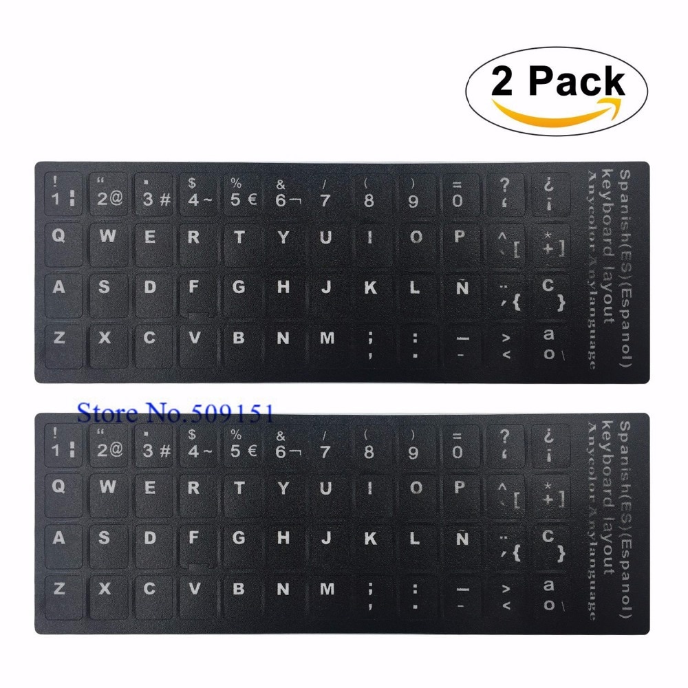 Waterproof Keyboard Stickers English Spanish Lette... – Grandado