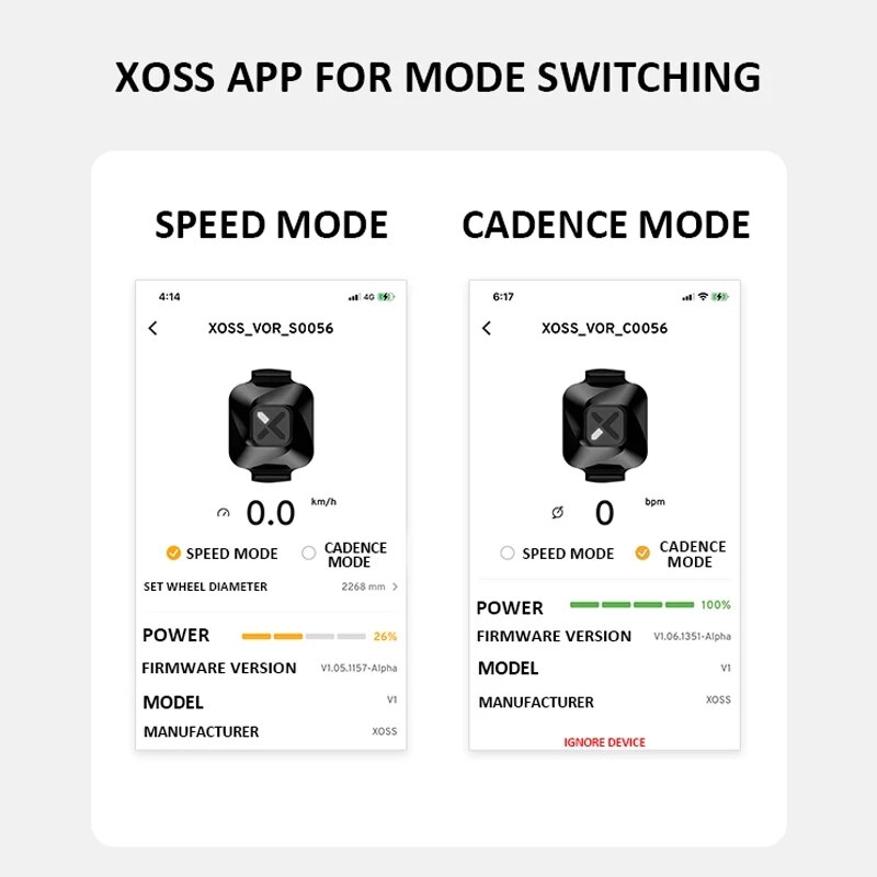XOSS Cadence Sensor Speedometer ANT+ Bluetooth 4.0... – Grandado