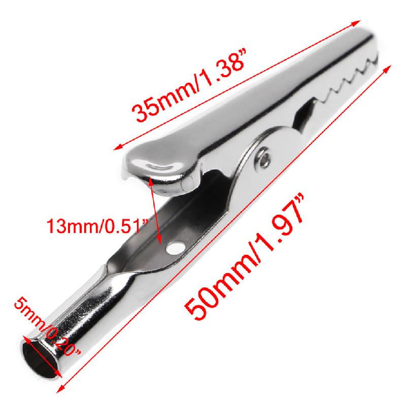 100 Pcs Electric Test Crocodile Alligator Clips Cl... – Grandado