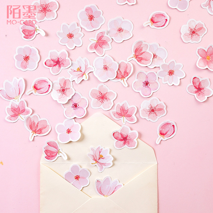 45 pcs/pack Cherry Sakura Words Decorative Sticker... – Grandado