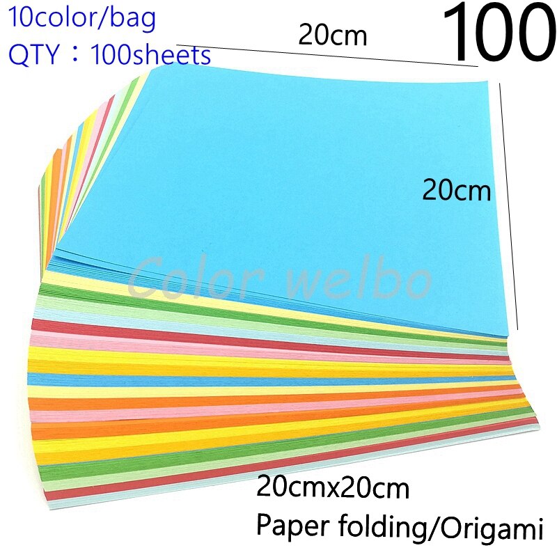 Multi-size Origami Handmade paper Color cardboard ... – Grandado