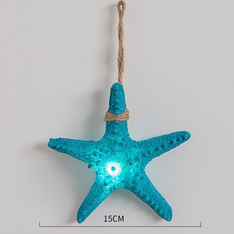 1PC LED 15cm Starfish Lantern Mediterranean Resin ... – Vicedeal