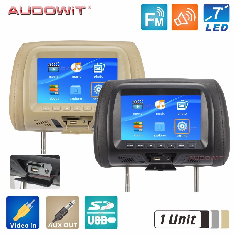 7 inches Car Headrest MP4 Monitor Multimedia Playe... – Vicedeal