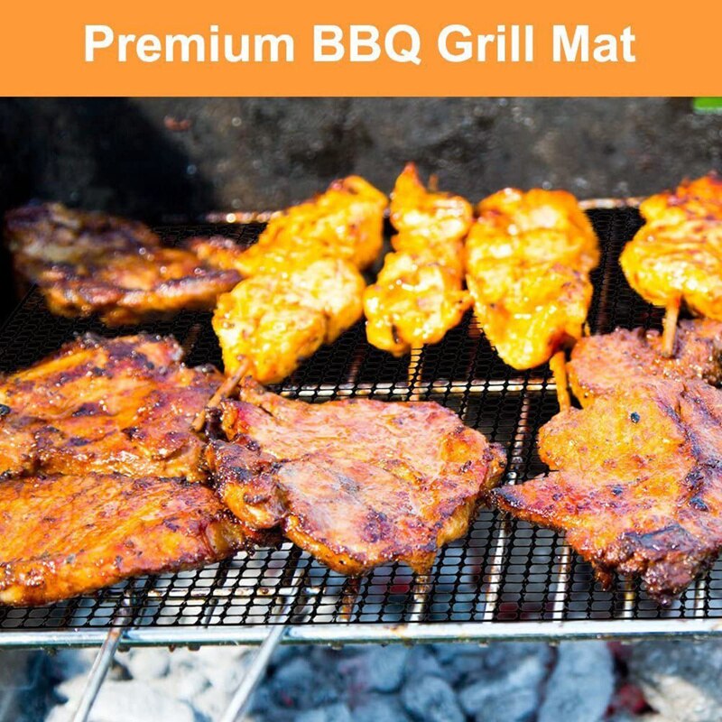 3 st bbq grill mesh matta non stick grill mesh åte... – Grandado